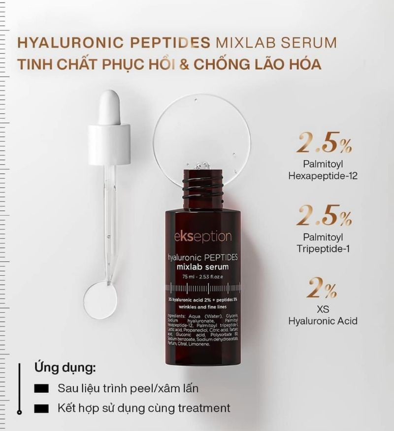 Ekseption Hyaluronic Peptides Mixlab Serum - Serum phục hồi, sửa chữa ...
