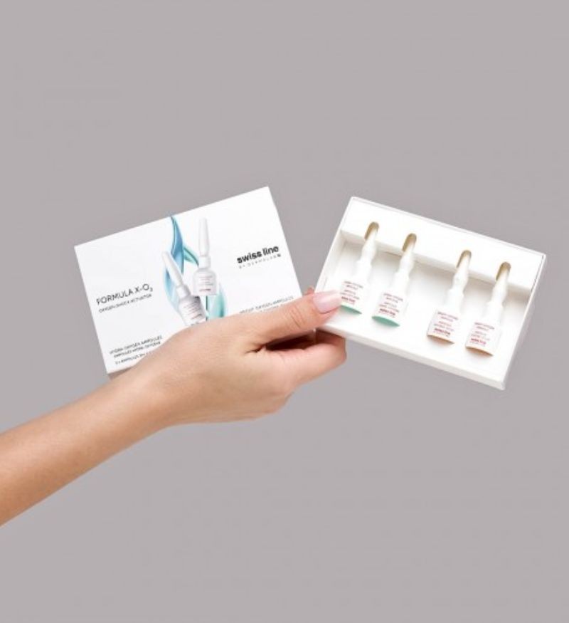 Swissline Formula X-O2 Oxygen-Shock Activator cung cấp oxy cho da