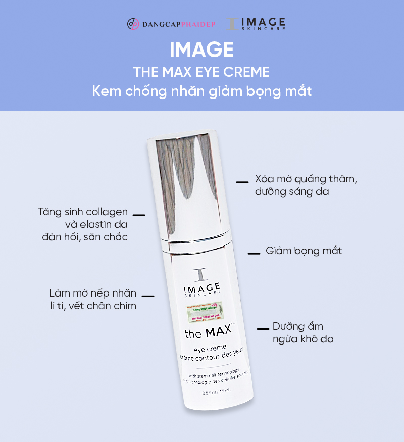 Kem chống nhăn giảm bọng mắt Image The Max Eye Creme 15ml